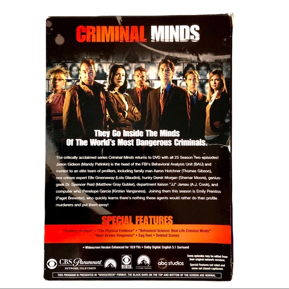 Media | Criminal Minds The Complete Season 2 Dvd Set | Poshmark